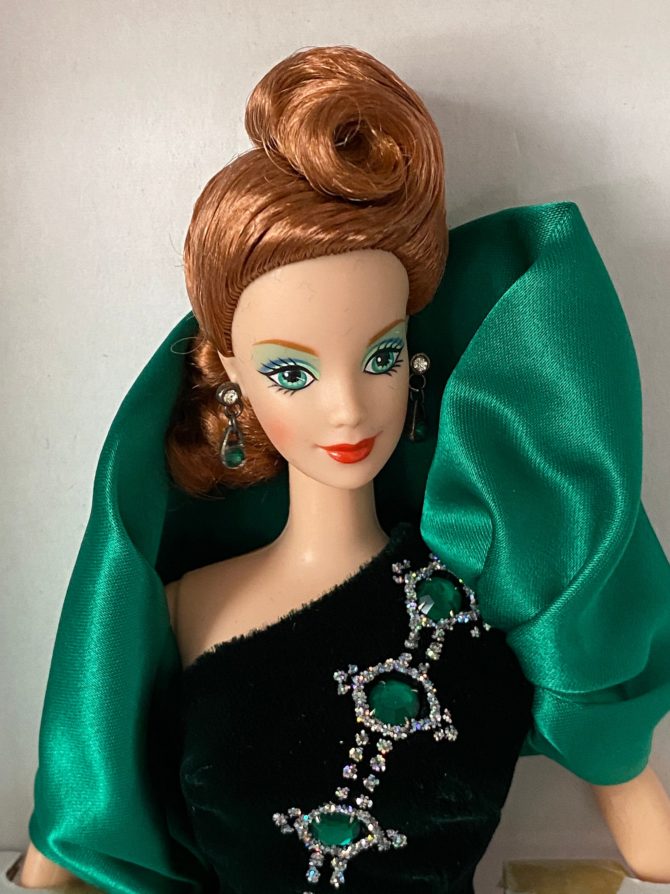 Emerald Embers Barbie, the Jewel Essence Collection by Bob Mackie - Etsy