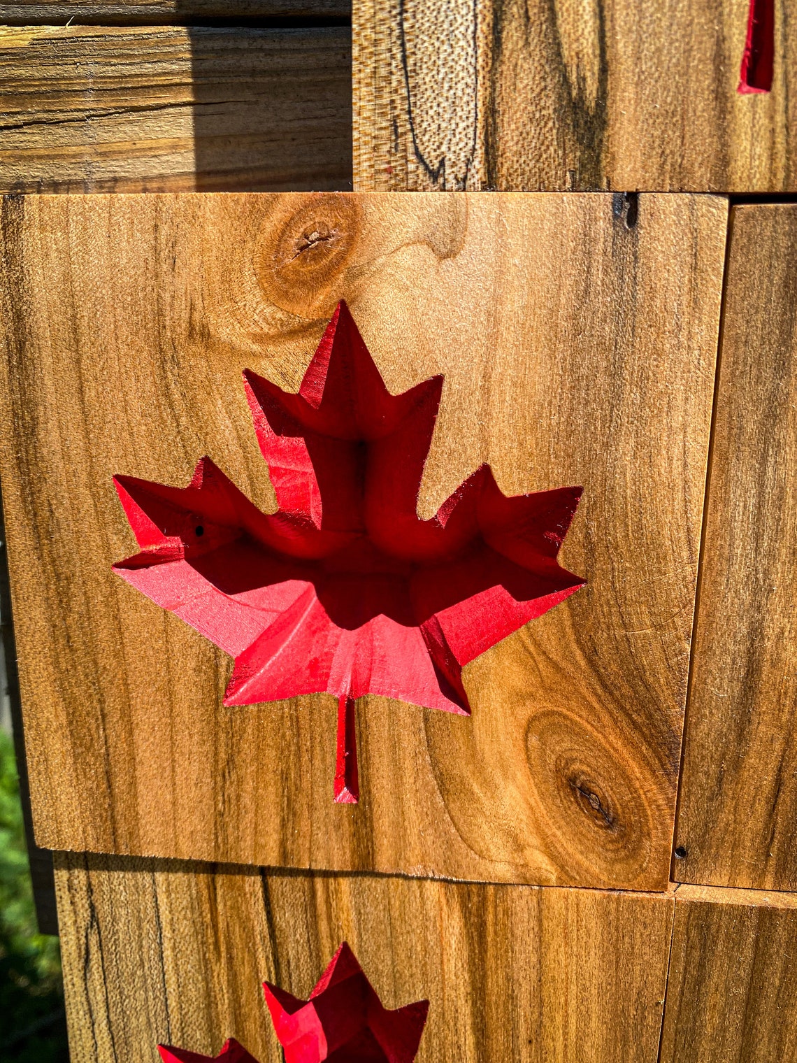 Maple Leaf Decor Blocks - Etsy