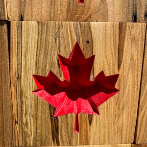 Maple Leaf Decor Blocks - Etsy