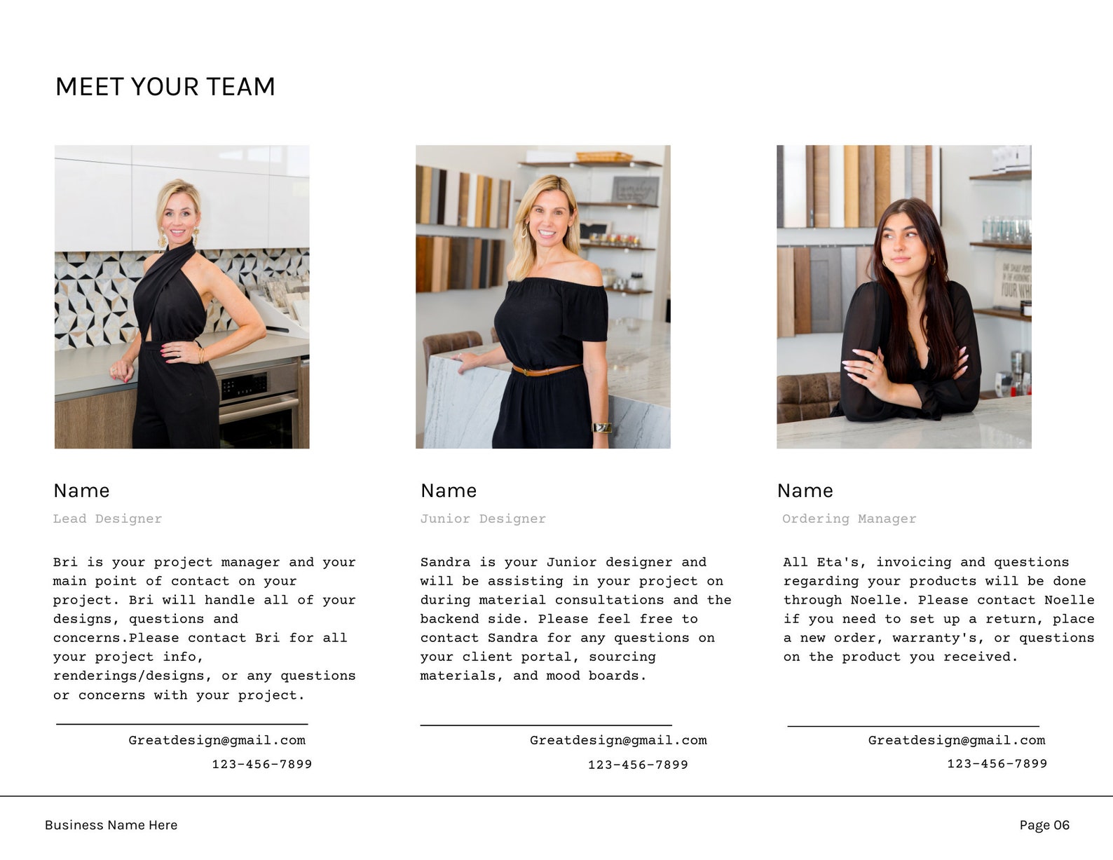 Lila Interior Design Welcome Packet Editable Canva Template - Etsy