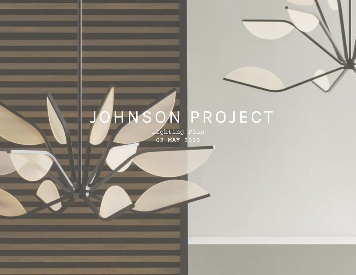 Interior Design Lighting Plan Template Editable Canva Template - Etsy