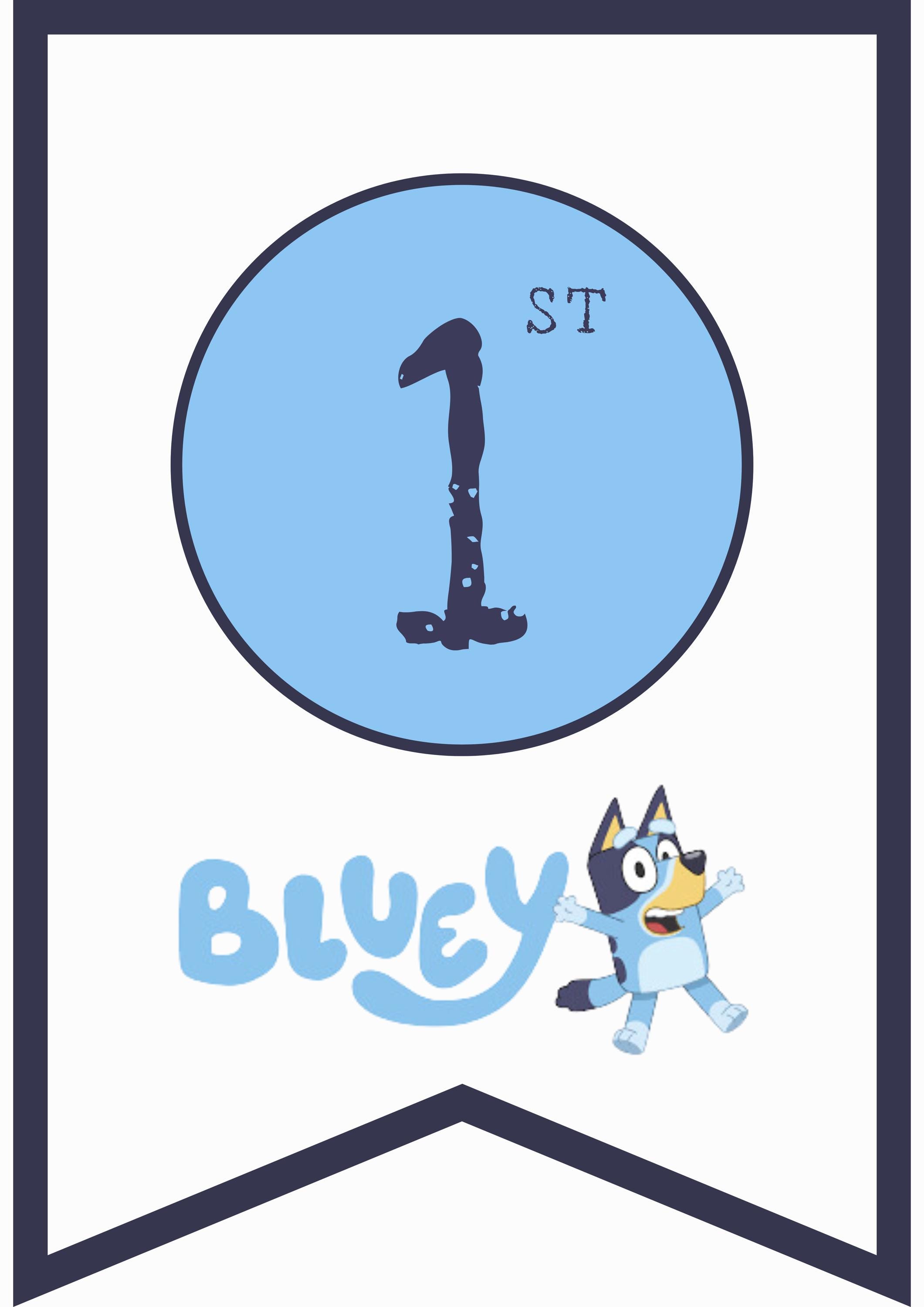 Bluey ABC Banner to Print - Etsy