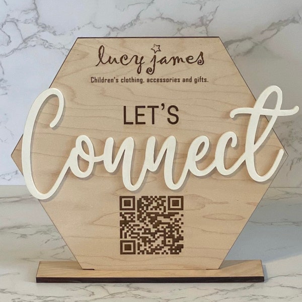 Connect With Us Sign - Etsy