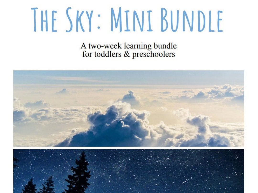 The Sky: Two-week Toddler Activity Guide - Etsy