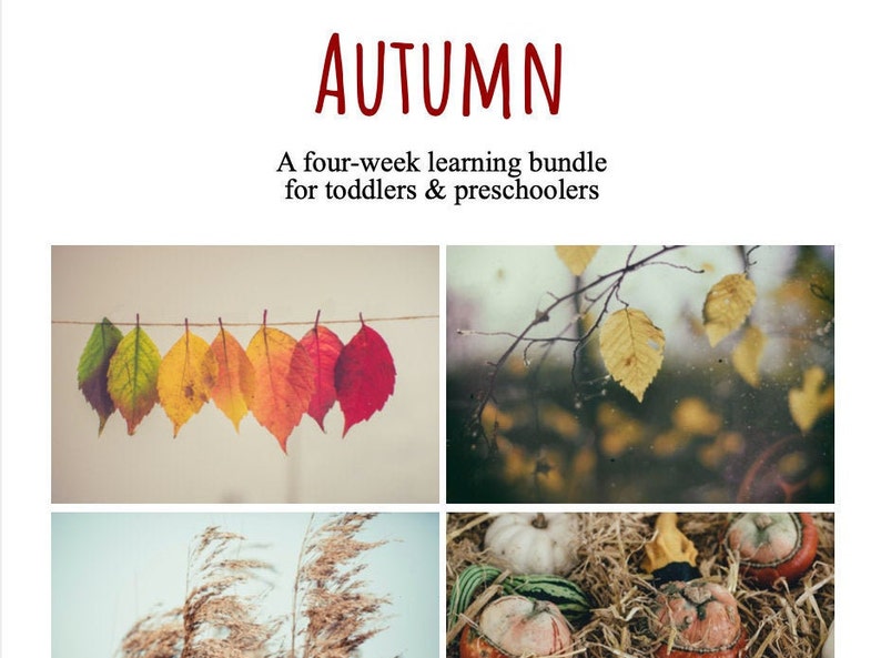Autumn: A Month Long Activity Guide - Digital File by Rundle Press - Etsy