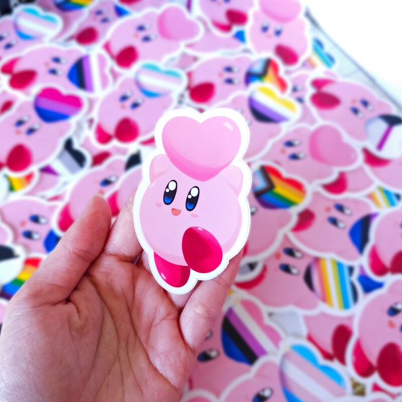 Kirby Sticker - Etsy