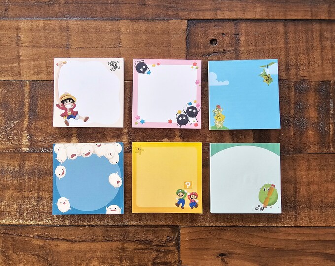 Handmade Cute Memo Pad / Anime To-do List / Kawaii Stationery / Writing ...