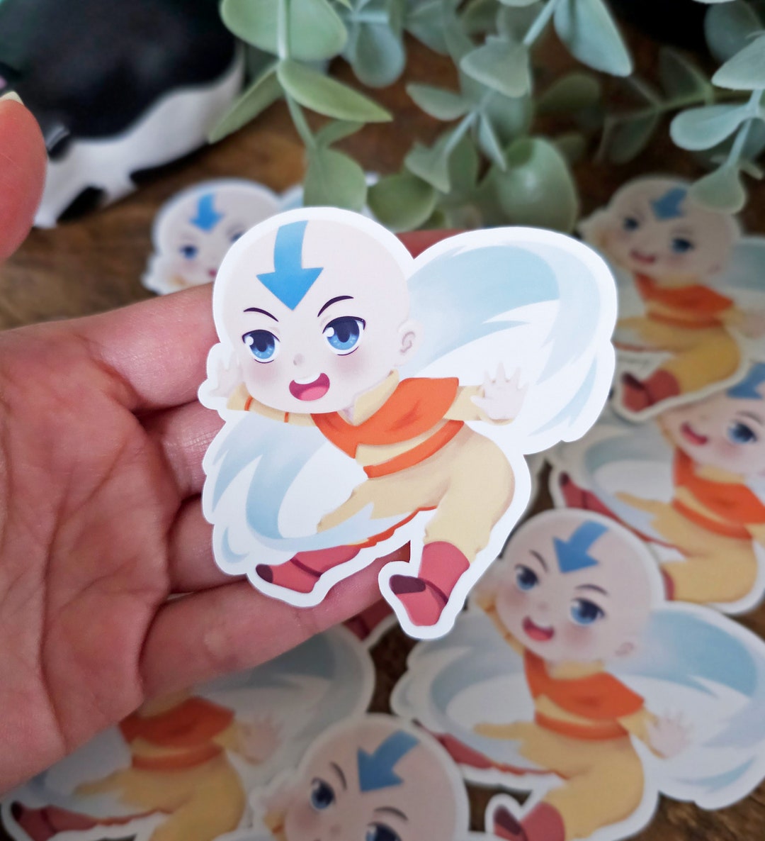 Avatar: the Last Airbender / Aang / Chibi Sticker / Stationery / Anime ...