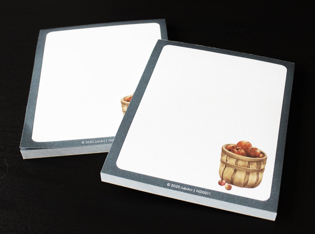 ND0011 Apple Basket Notepad Note Taking List Pad Office - Etsy