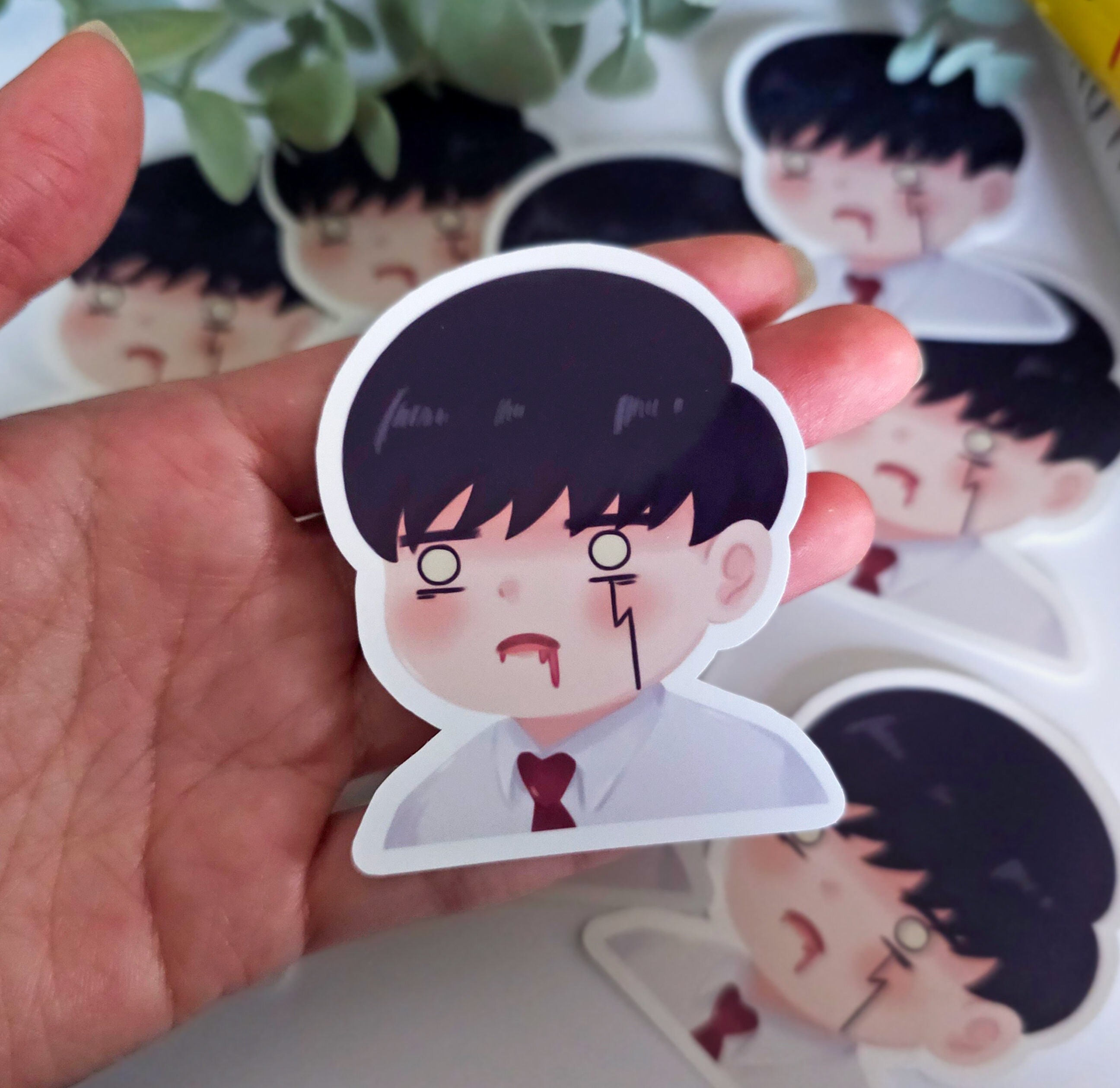 Mashle / Info Overload / Shocked Mash / Chibi Sticker / Mash Burndead ...