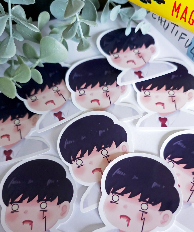 Mashle / Info Overload / Shocked Mash / Chibi Sticker / Mash Burndead ...