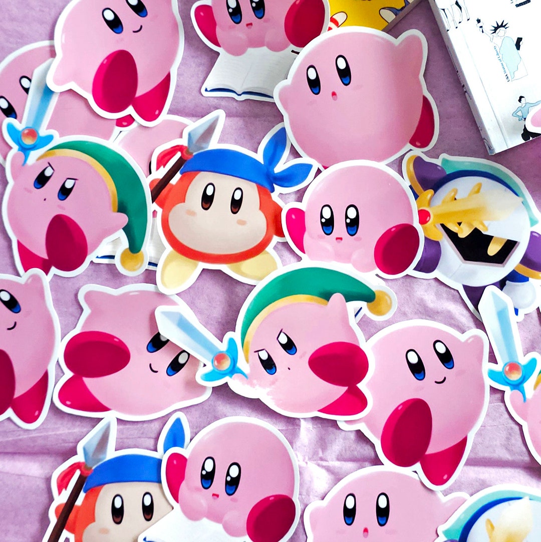 Cute Pink Blob Stickers / Stationery / Journal / Glossy Sticker ...