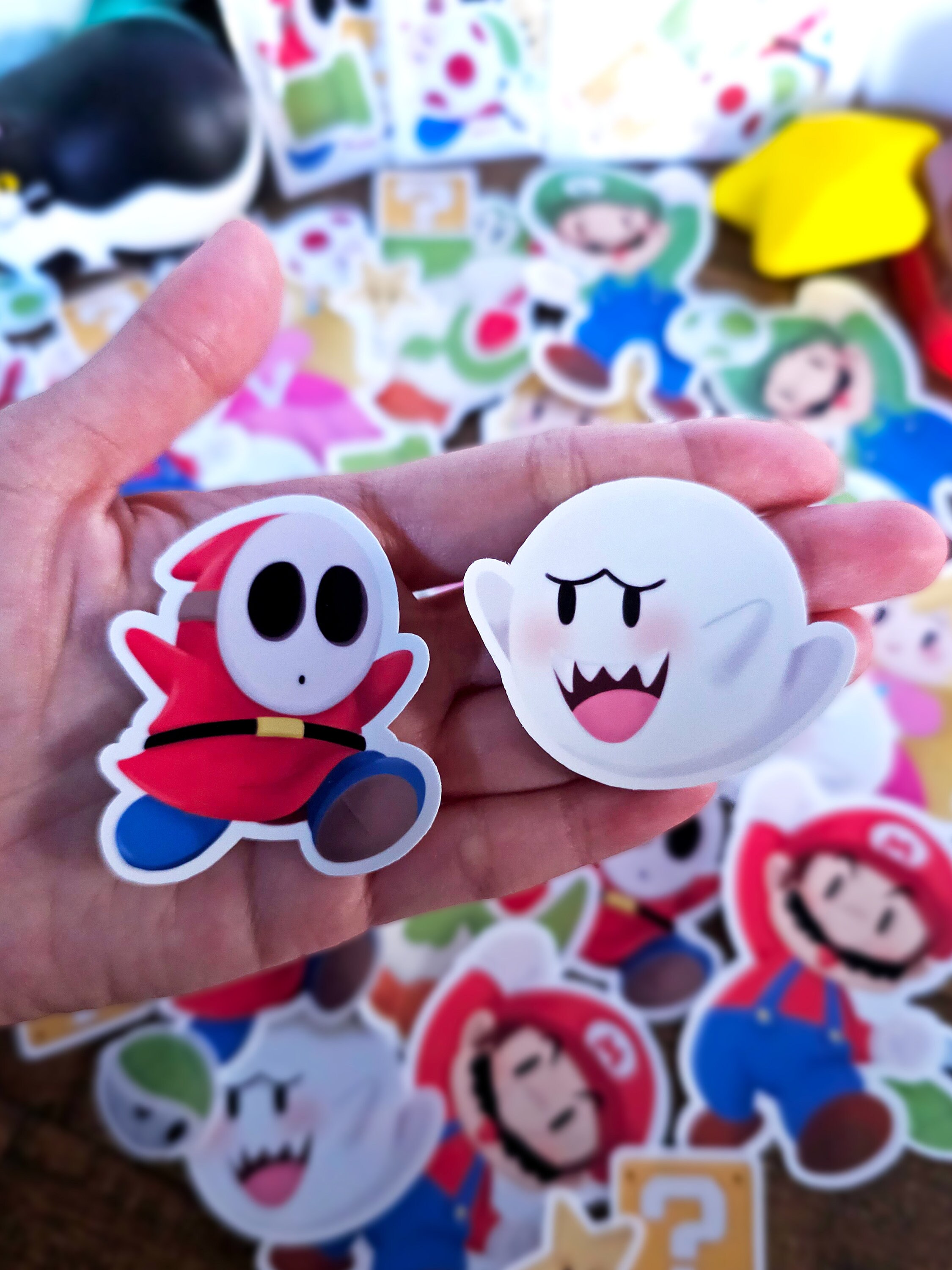 Cute Mario Stickers Sticker Pack Stationery Video Fame Sticker Luigi Kawaii Stickers