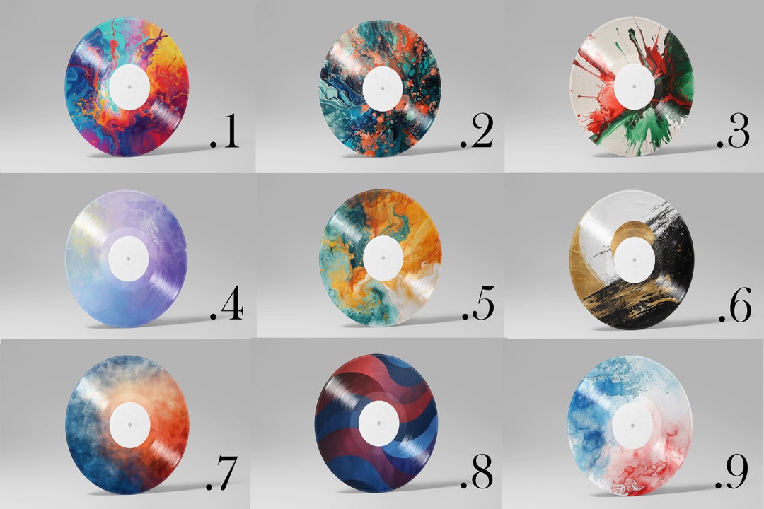 12 Cool Color Vinyl Disc Two Sided, Fully Custom, Songs, Labels, Your ...