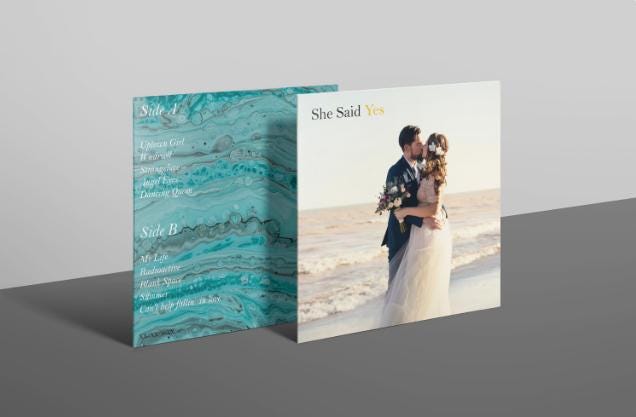 Custom 12" Vinyl Record Mixtape - Personalized Album Cover & Labels - Etsy