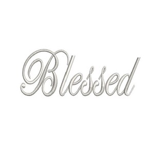Blessed Machine Embroidery Design, That Comes in 3 Sizes. - Etsy