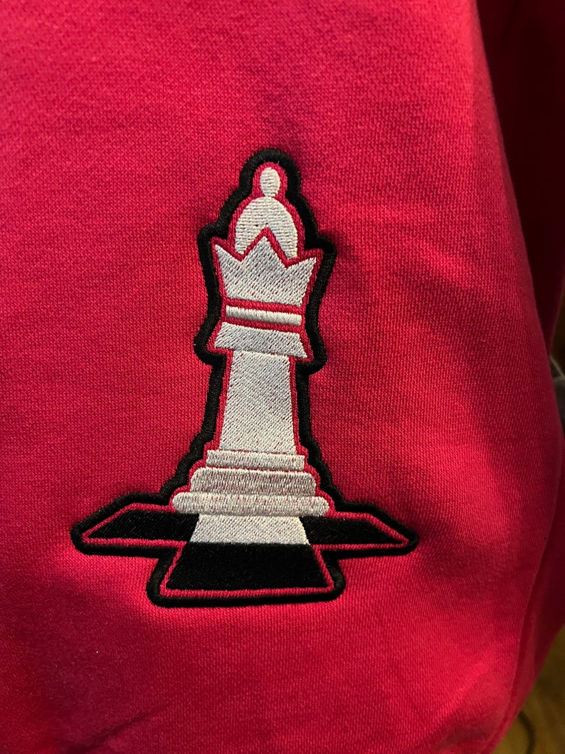 King Queen Embroidery Set, Patch Ready, Chess Pieces Design - Etsy