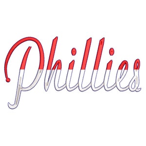 Phillies 2 Sizes, Large-small, Embroidery Design, Machine Embroidery ...