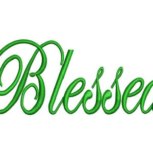 Blessed Machine Embroidery Design, That Comes in 3 Sizes. - Etsy