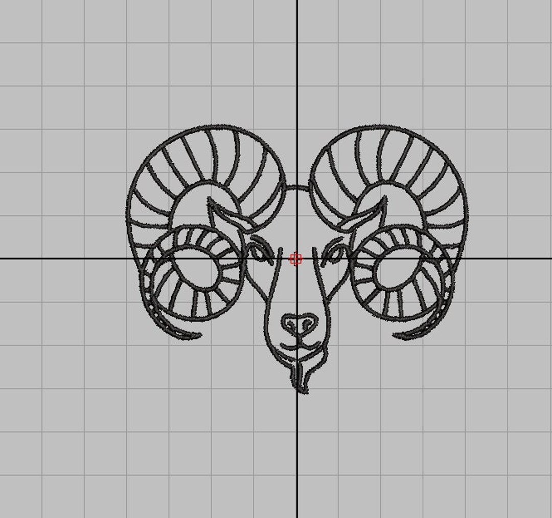 Aries Zodiac Sign, Ram Embroidery, Machine Design, - Etsy