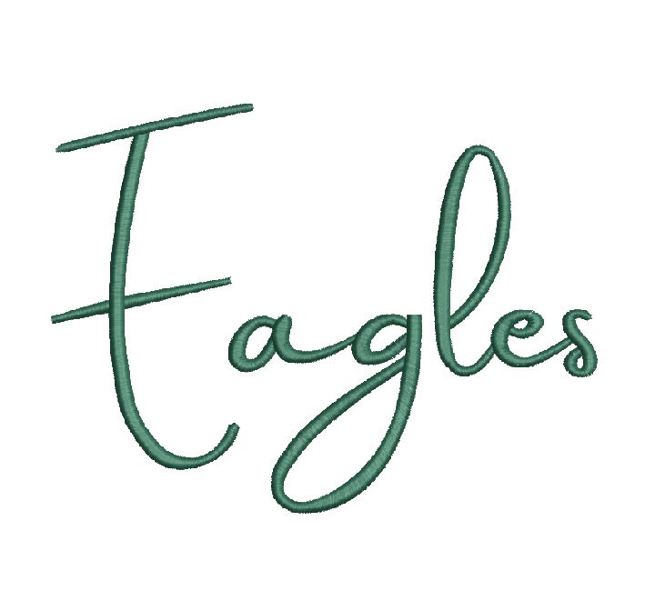 Philadelphia Eagles Machine Embroidery Design, Eagles Cursive Style,3 ...