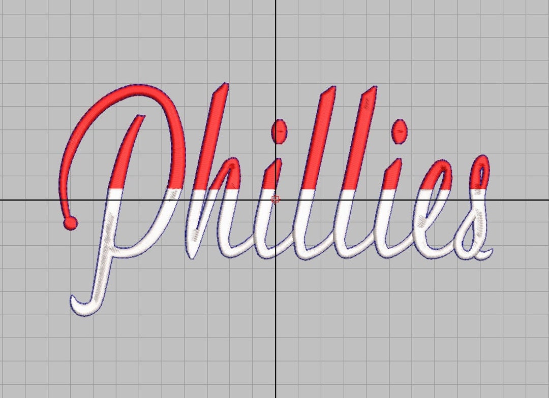 Phillies 2 Sizes, Large-small, Embroidery Design, Machine Embroidery ...