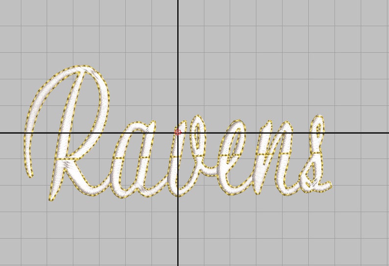 Ravens Split Letters and Colors, Embroidery Design, Machine Embroidery ...