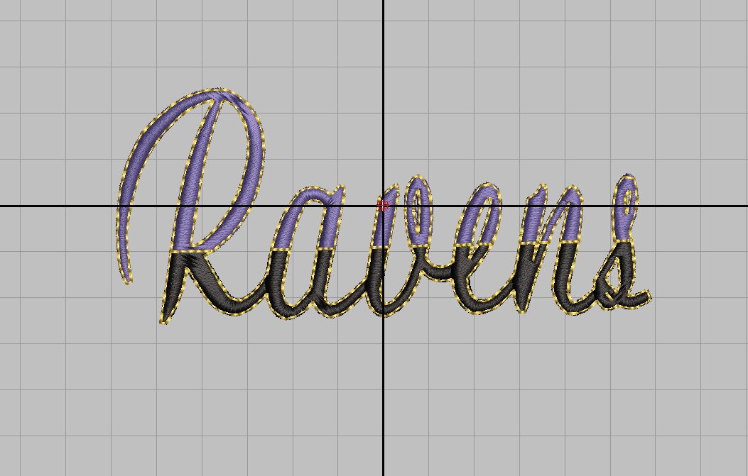 Ravens Split Letters and Colors, Embroidery Design, Machine Embroidery ...