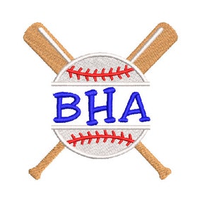 Baseball Monogram Embroidery - Etsy
