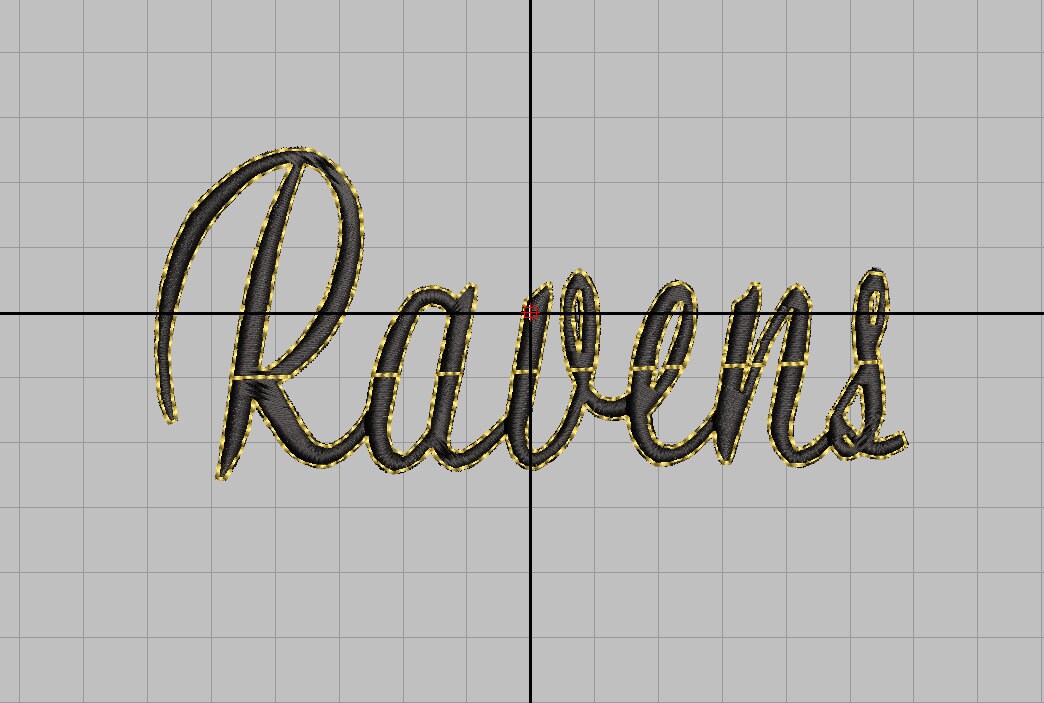 Ravens Split Letters and Colors, Embroidery Design, Machine Embroidery ...