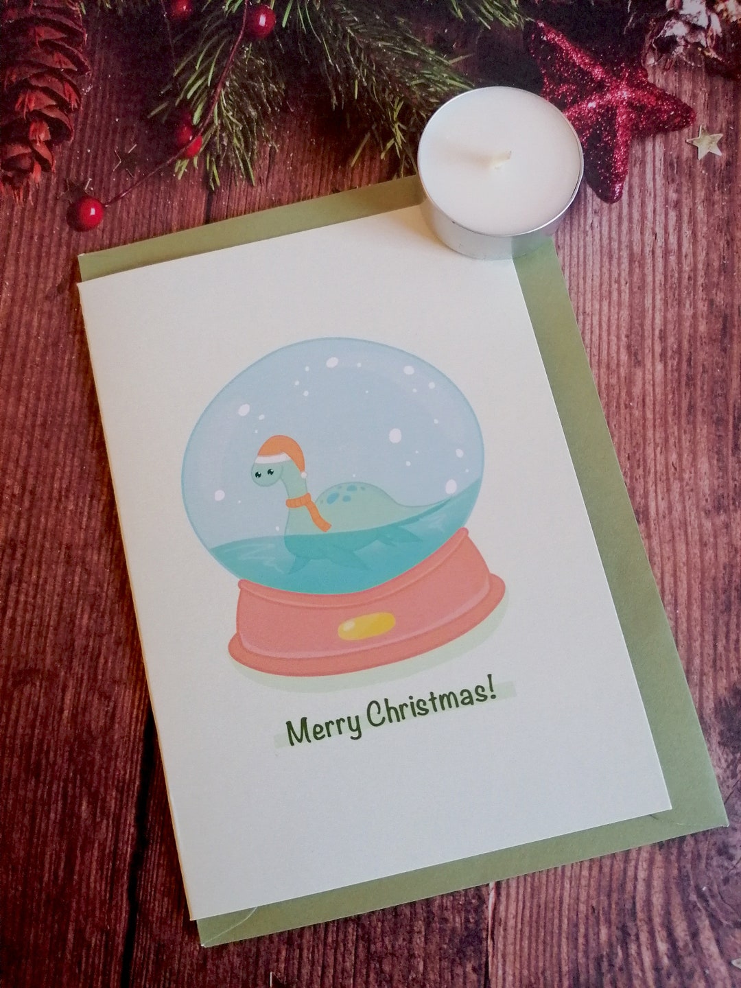 Scottish Christmas Card, Snowglobe Christmas Card, Scotland Christmas ...