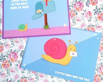 Snail Mail Postcard - Etsy