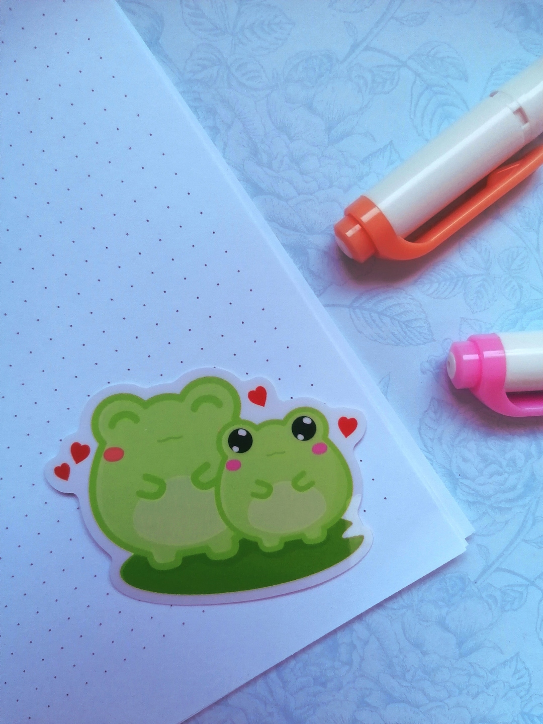 Cute Frog Sticker, Froggy Sticker, Waterproof Sticker for Water Bottle ...