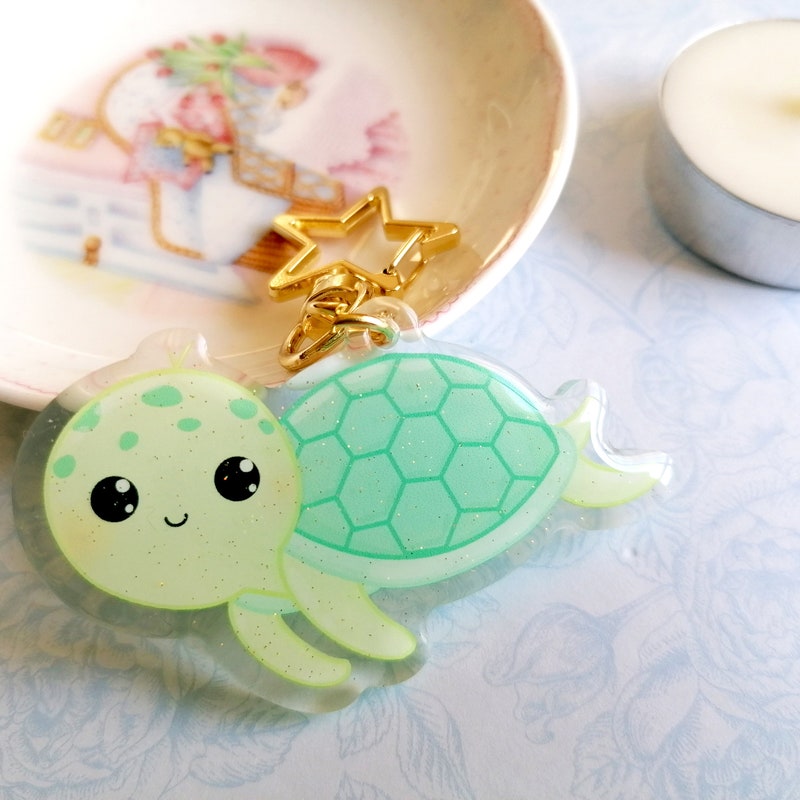 Glitter Turtle - Etsy