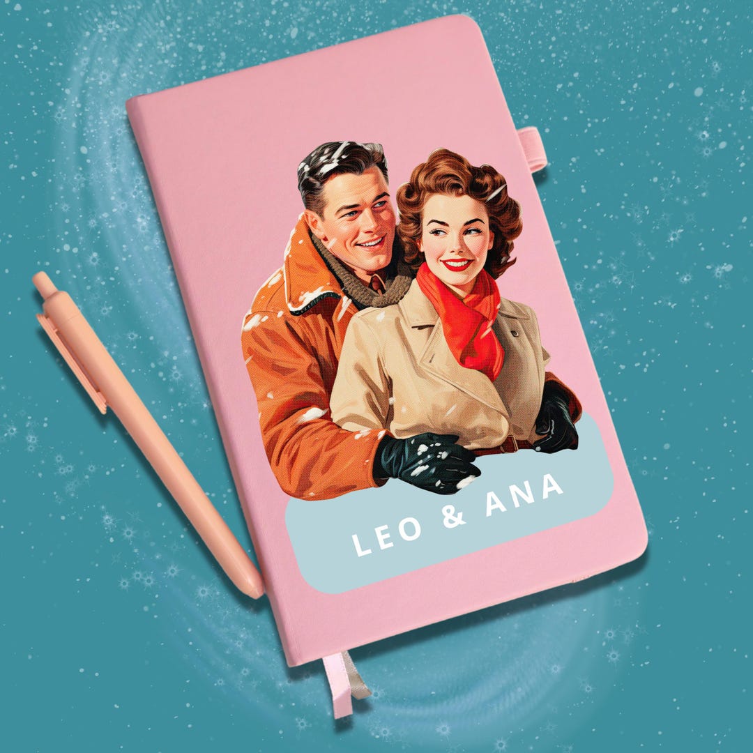 Personalized Hardcover Notebook With Pen, Custom Name Journal ...