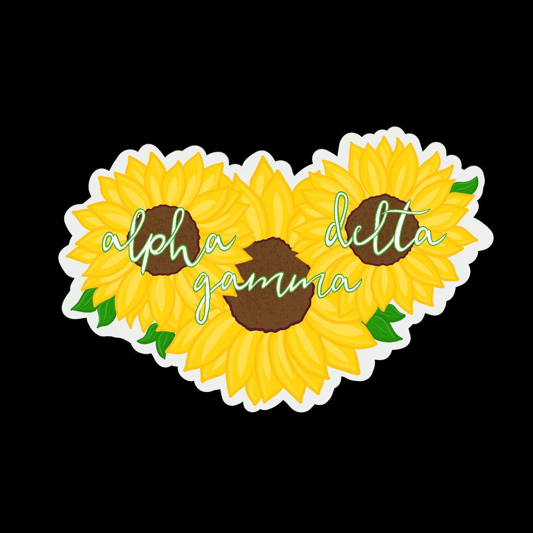 Alpha Gamma Delta Sticker Set | Sorority Sticker Set | Alpha Gam ...