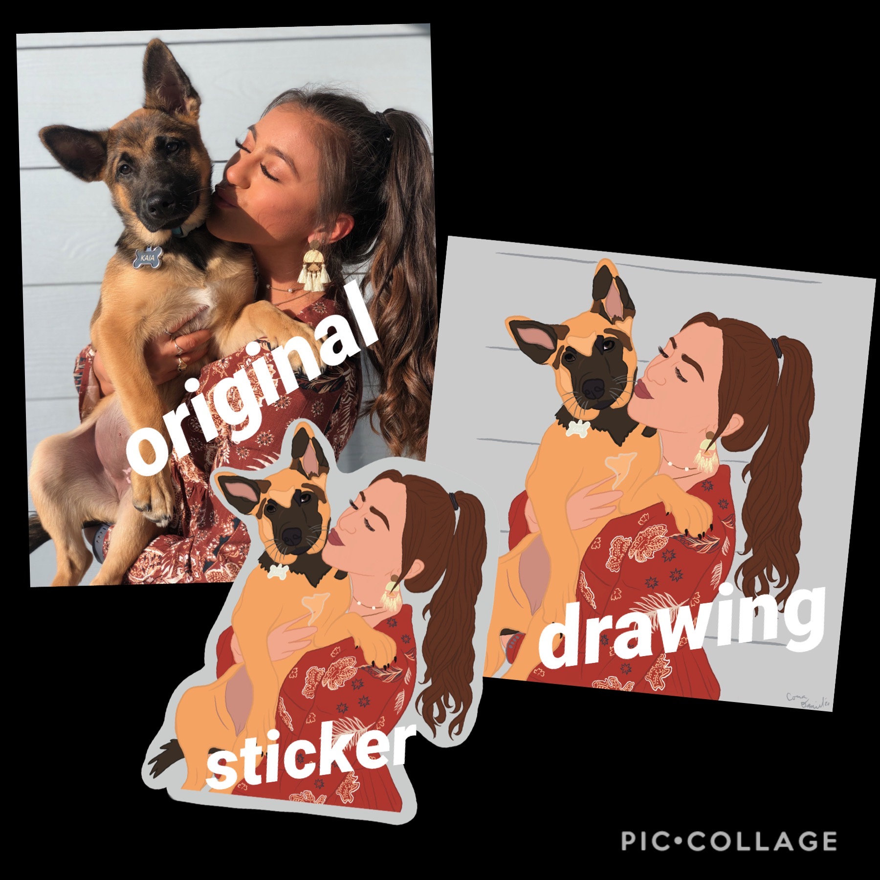Custom Sticker | Graphic Portrait and Sticker | Custom Portrait Sticker ...