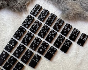 UNIQUE Medieval Bone Domino Set double Six, SCA, Creative Anachronism ...