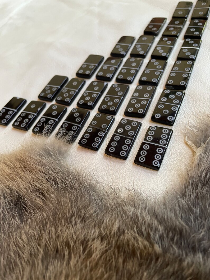 UNIQUE Medieval Horn Domino Set (double Six), SCA, Creative Anachronism ...