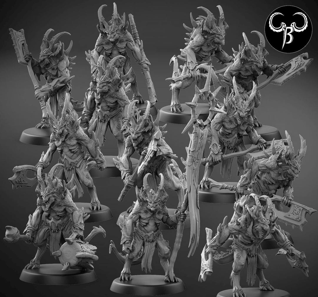 Gore Breaker Squad - Dark Demon Legions - Claybeastcreation - 3D ...