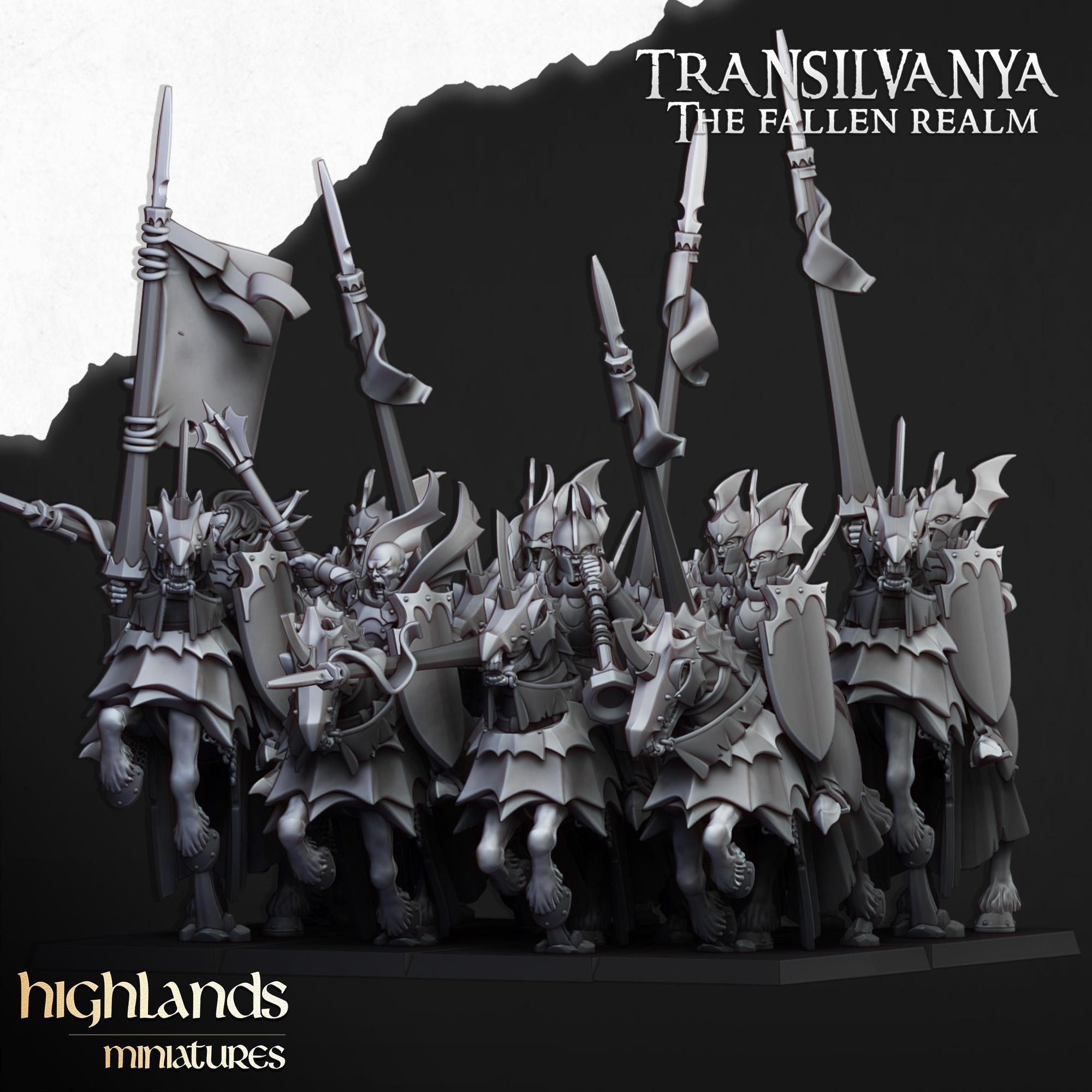 Vampire Knights Cavalry - Transilvanya Vampires - 28mm 32mm Scale ...