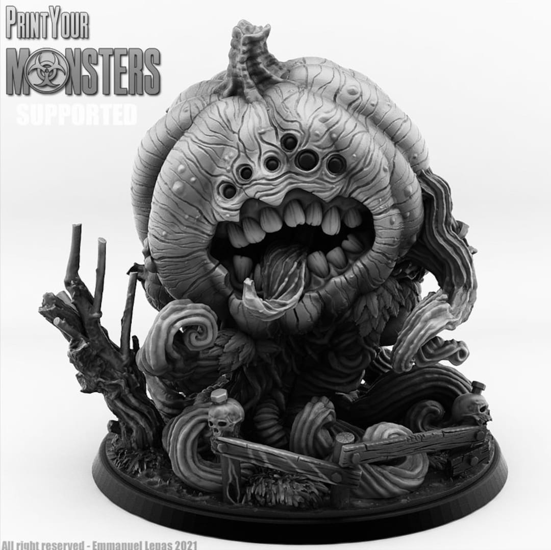 Giant Pumpkin Monster | Pumpkins Attack! - Etsy