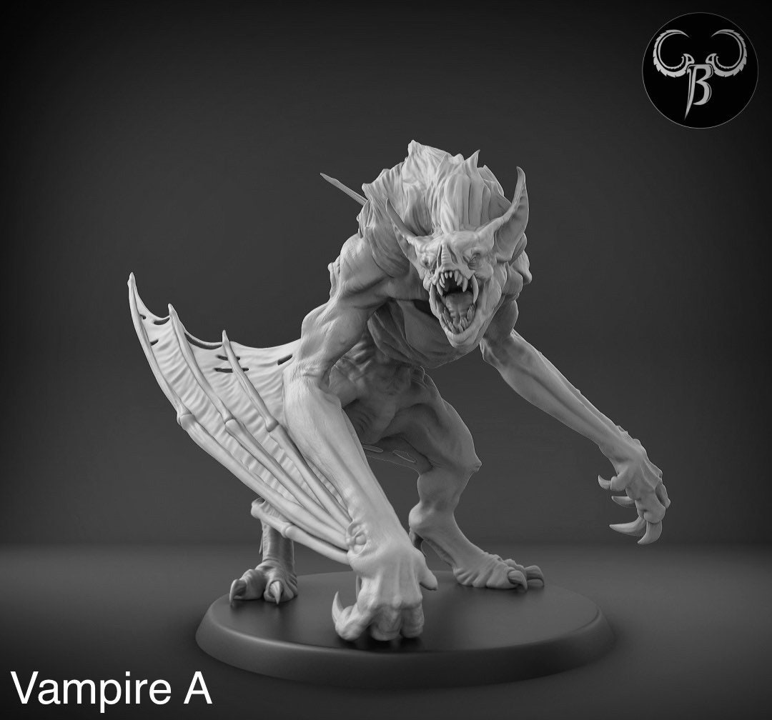 Feral Vampire | 25mm, 32mm, 40mm, 50mm, 60mm, 80mm, 100mm Base Sizes ...