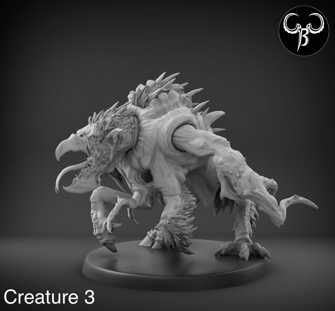Fallen Creature Pack 28mm and 32mm Scale Premium 3D - Etsy