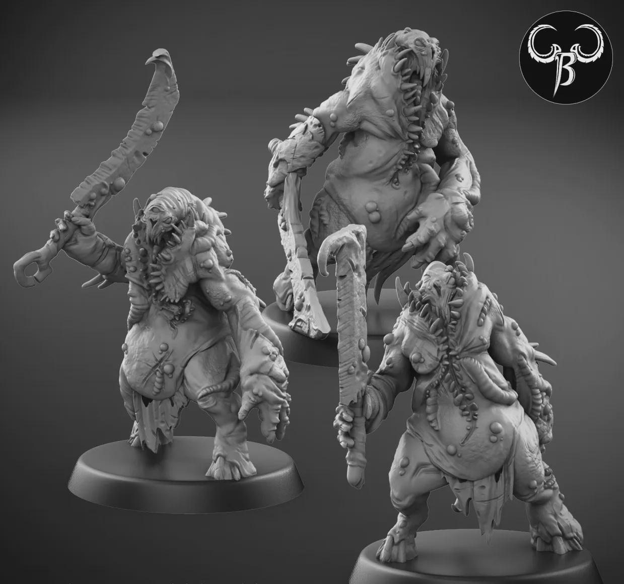 Maggot Fiends Squad - Dark Demon Legions - Claybeastcreation - 3D ...