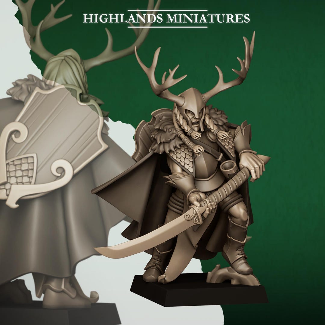 Elf Highborn - Feral Elves - Highland Miniatures - Etsy