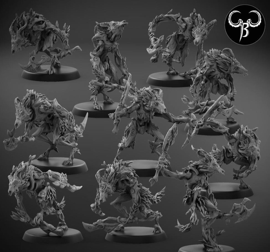 Ferocious Spirit Axe Squad of 10 | 28mm and 32mm Scale | Grove ...