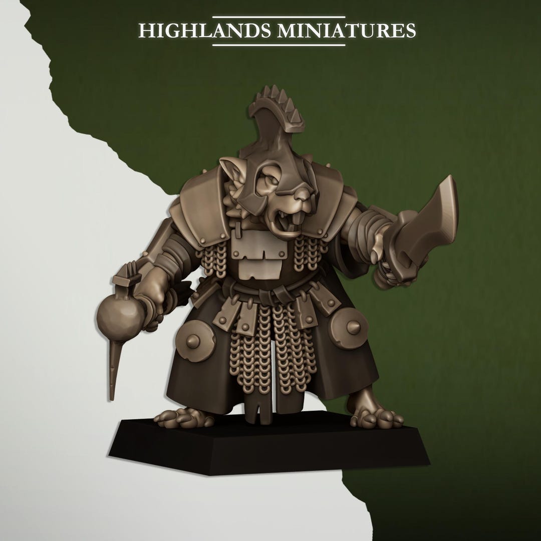 Sewer Vermin Lord - Sewer Vermin - 28mm / 32mm Scale - Highlands ...