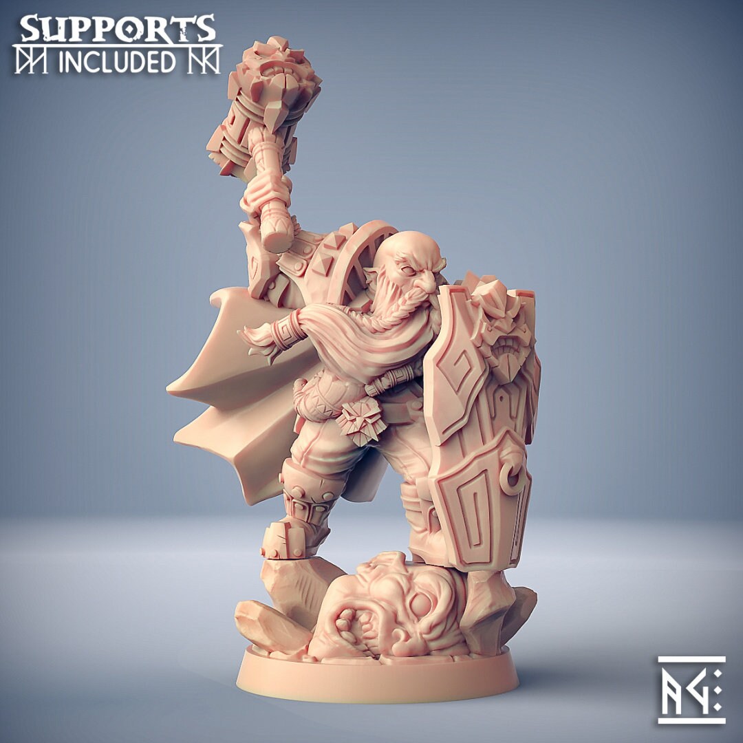 Dwarven Champion Hero Dwarven Defenders Artisan Guild - Etsy