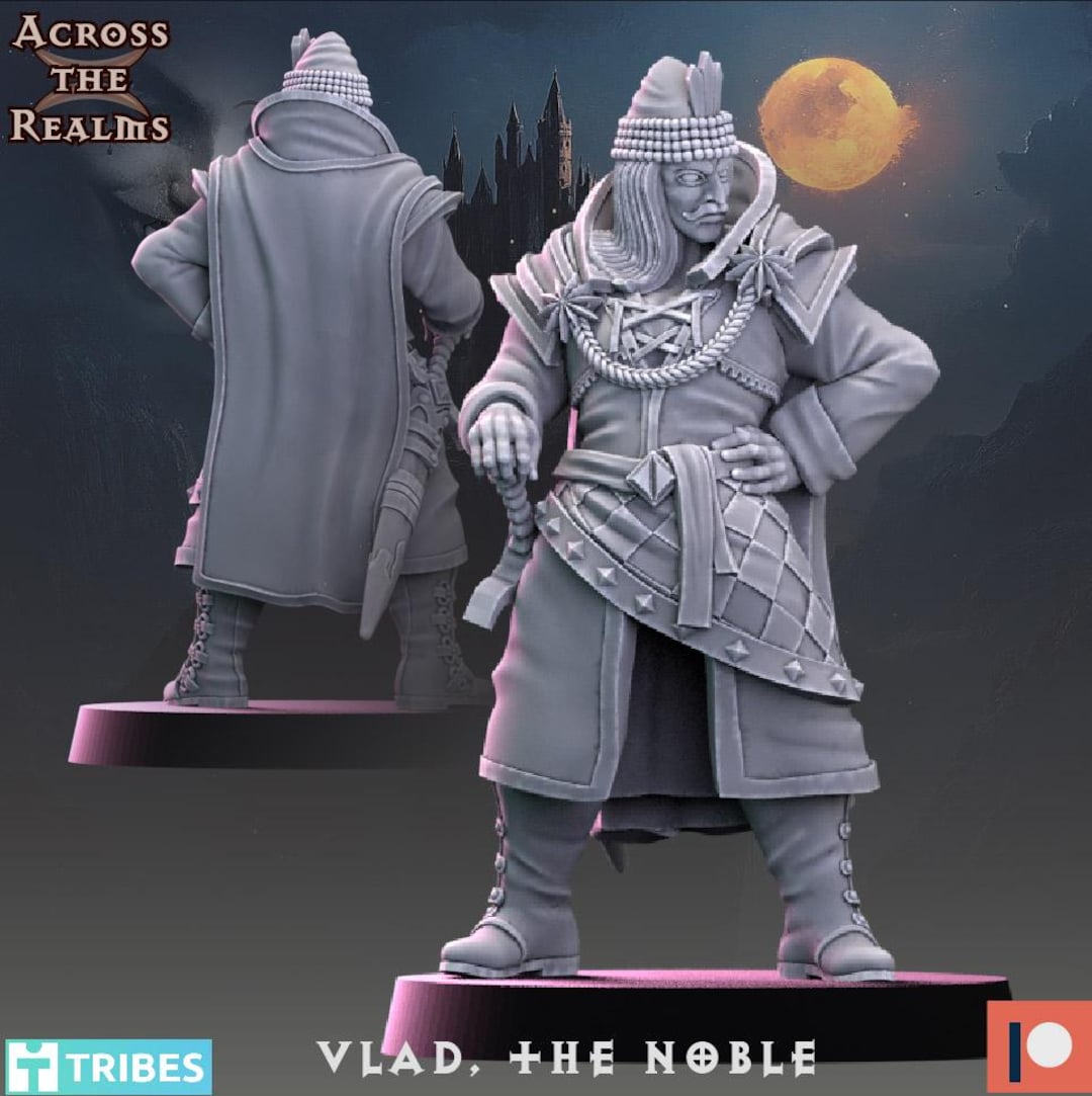 Vlad the Noble - Vampire Lord - 28mm / 32mm Scale - Acrosstherealms - Etsy